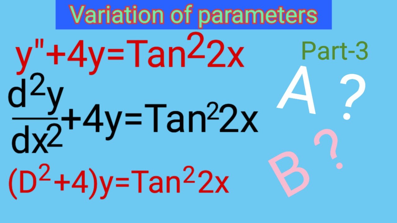 Y 4y Tan 2 2x D 2y dx 2 4y Tan 2 2x D 2 4 y Tan 2 2x 