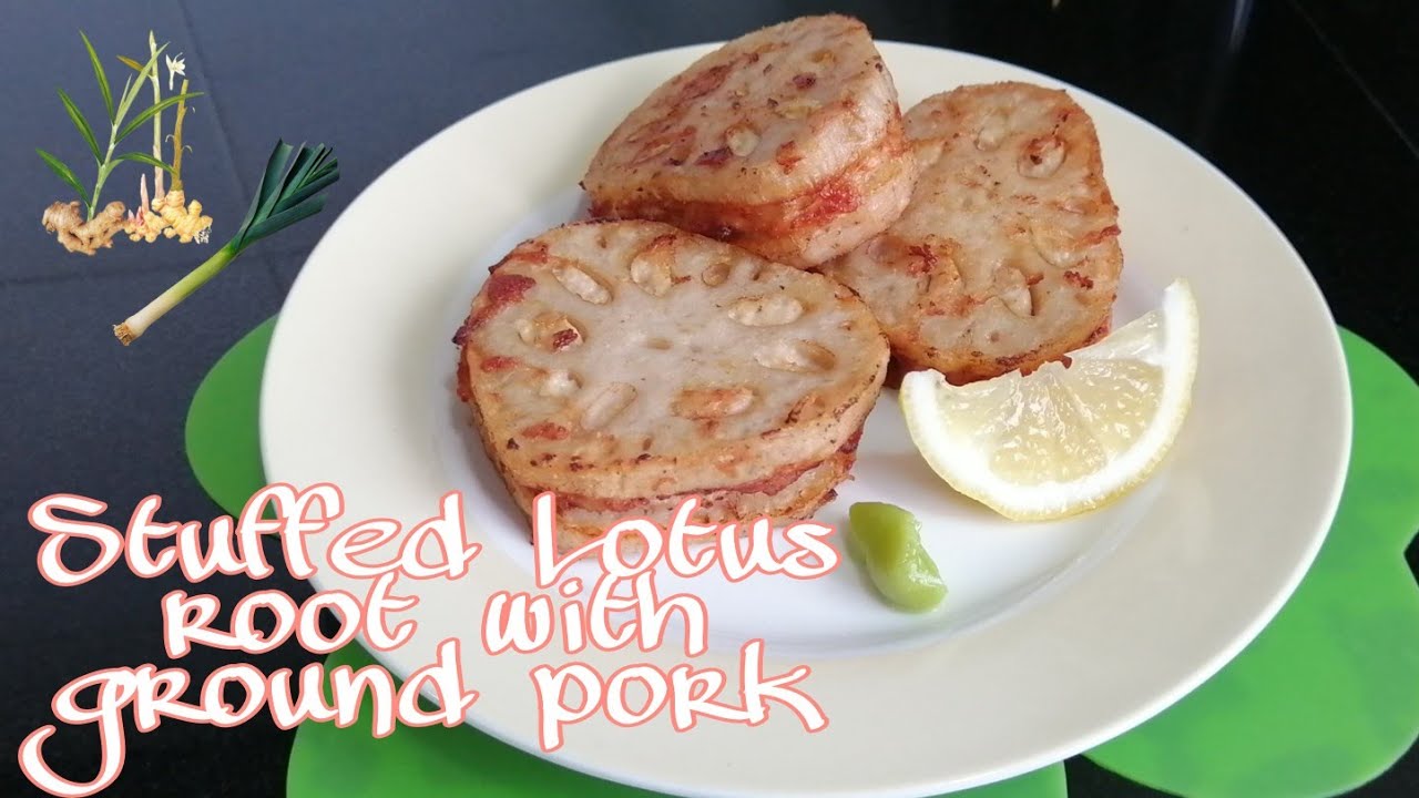 STUFFED LOTUS ROOT w/ GROUND PORK | Belperfect Plate - YouTube