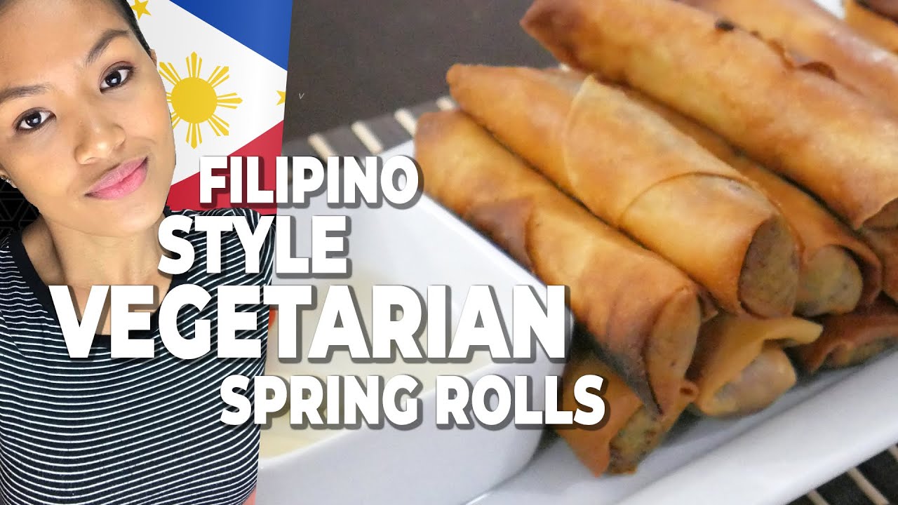 How to make vegan/vegetarian style spring rolls! (LUMPIA) Our Family Vlogs - YouTube