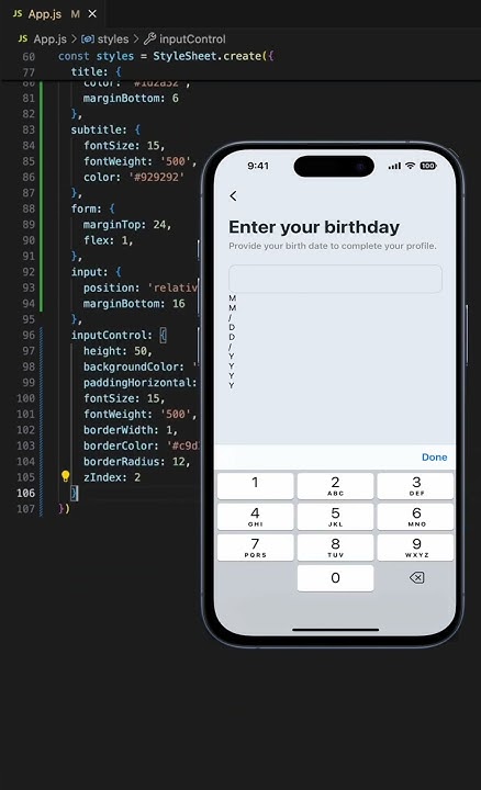 Building Birthday Date Input in React Native #reactnativeapp - YouTube