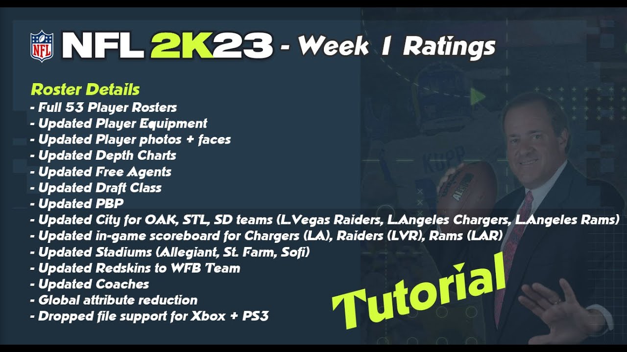 NFL 2K23 - Week 1 Ratings are available - YouTube