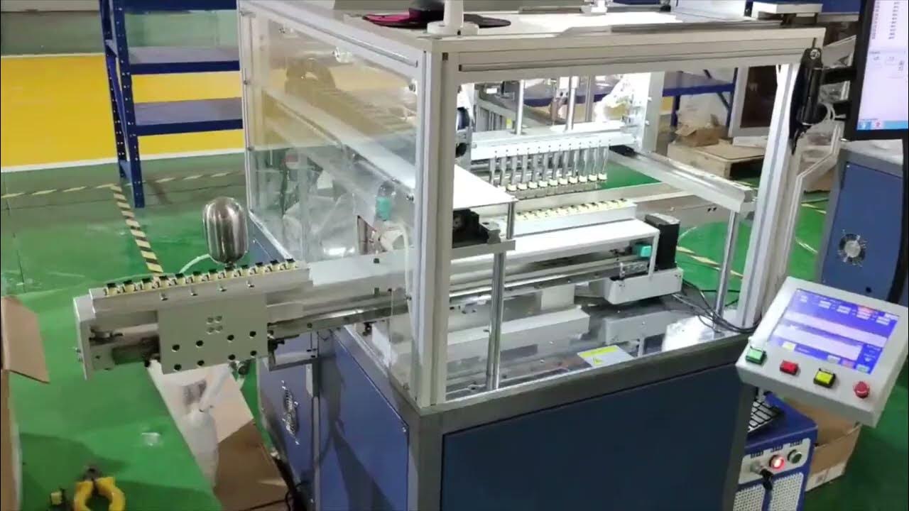 Fully Automatic Lasering (remove enamel) & Dip Soldering Machine for Transformer Coils - YouTube