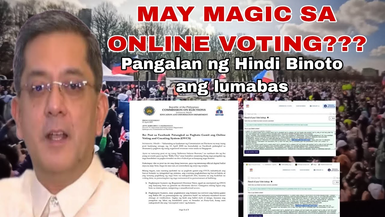 MAY MAGIC SA ONLINE VOTING NG OFW??? - YouTube