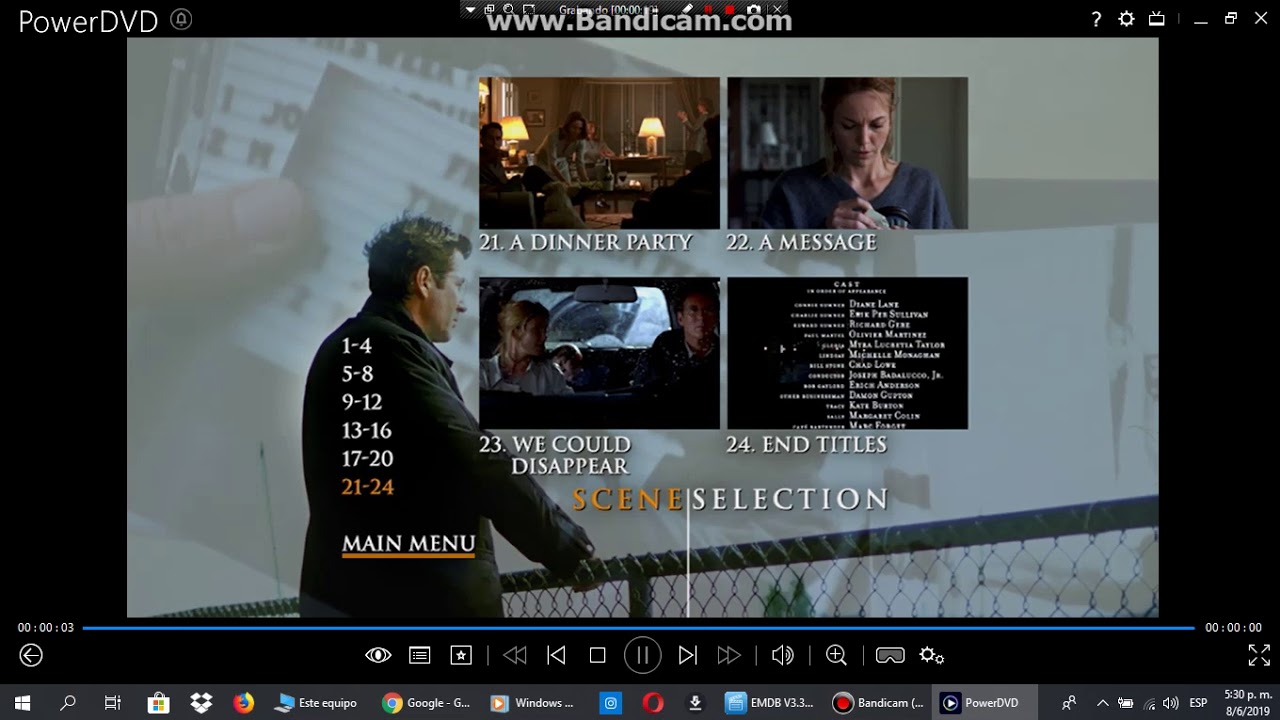 Menu From Unfaithful 2002 DVD - YouTube