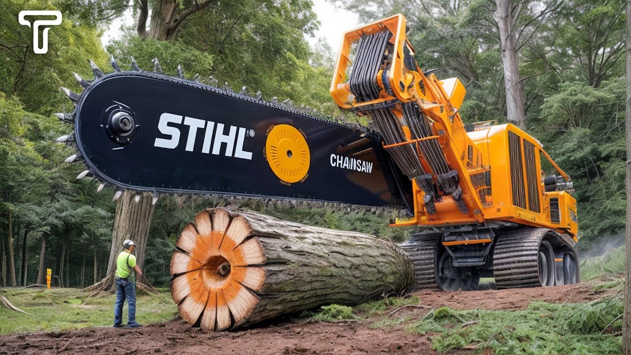 UNBELIEVABLE POWER of the BIGGEST Chainsaw Tree-Cutting Machines ...