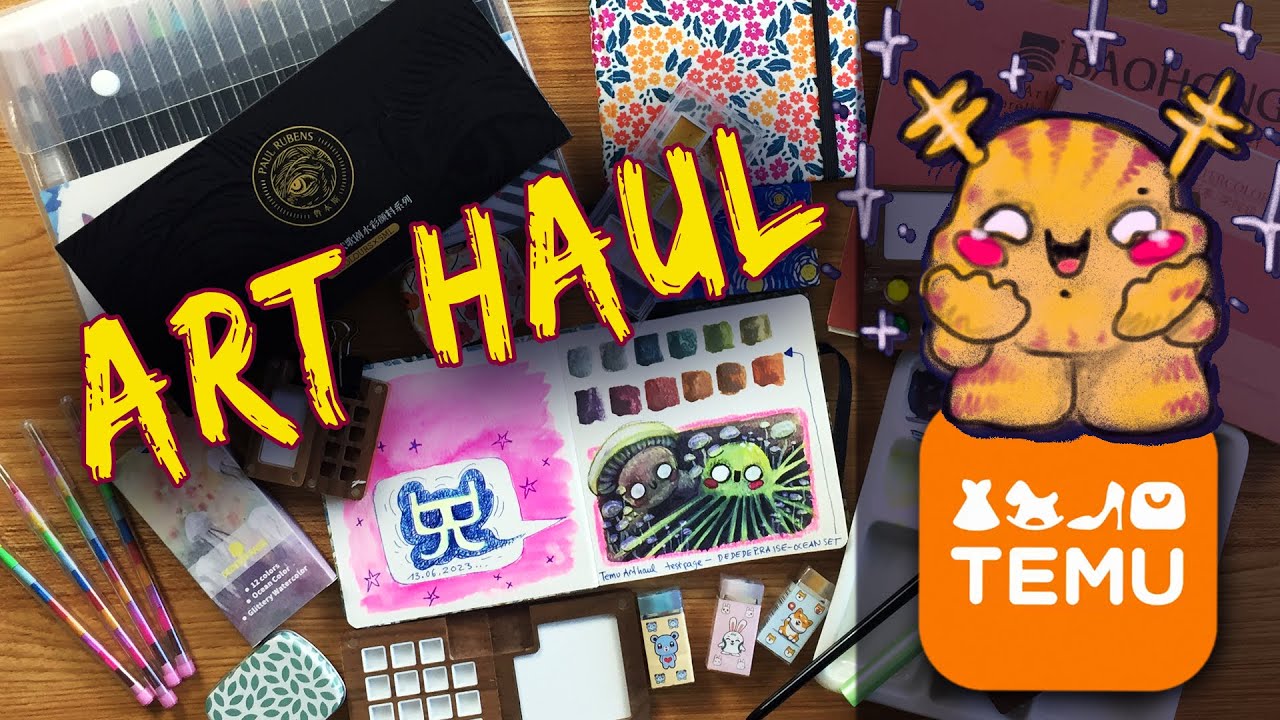 HUGE Temu Art Haul!! Testing Temu art supplies - YouTube