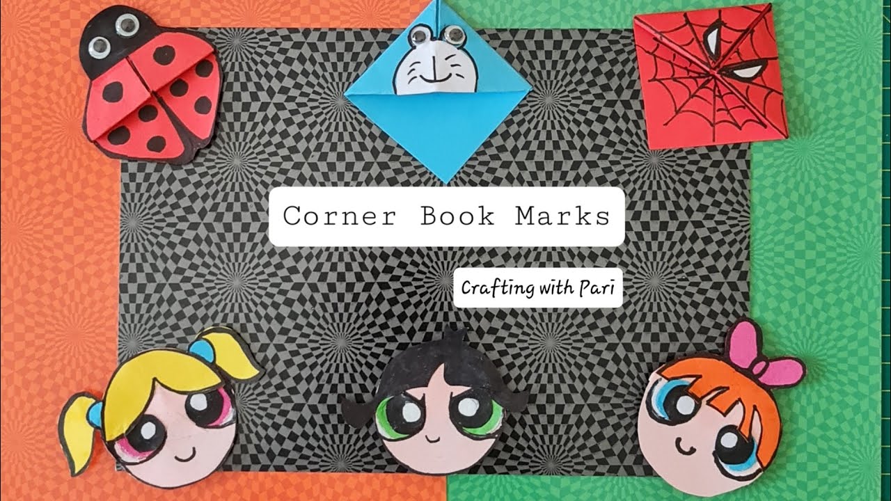 Corner Book Marks - Crafting with Pari 📖 - YouTube