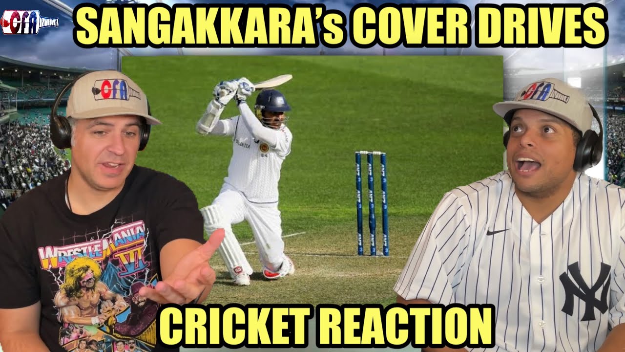 Kumar Sangakkara - Cover Drive Perfection REACTION - YouTube
