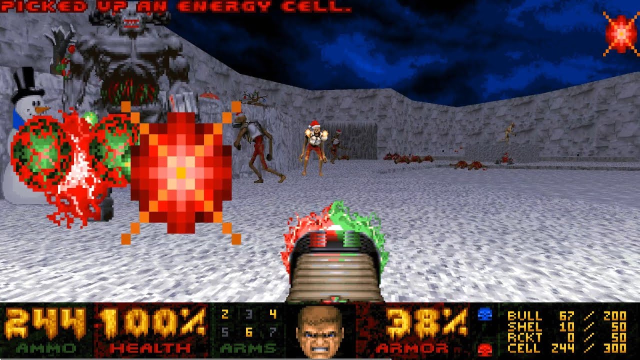 Doom 100 Line Christmas (2022) MAP01: "Toasted!" UV Respawn Speedrun 0: ...