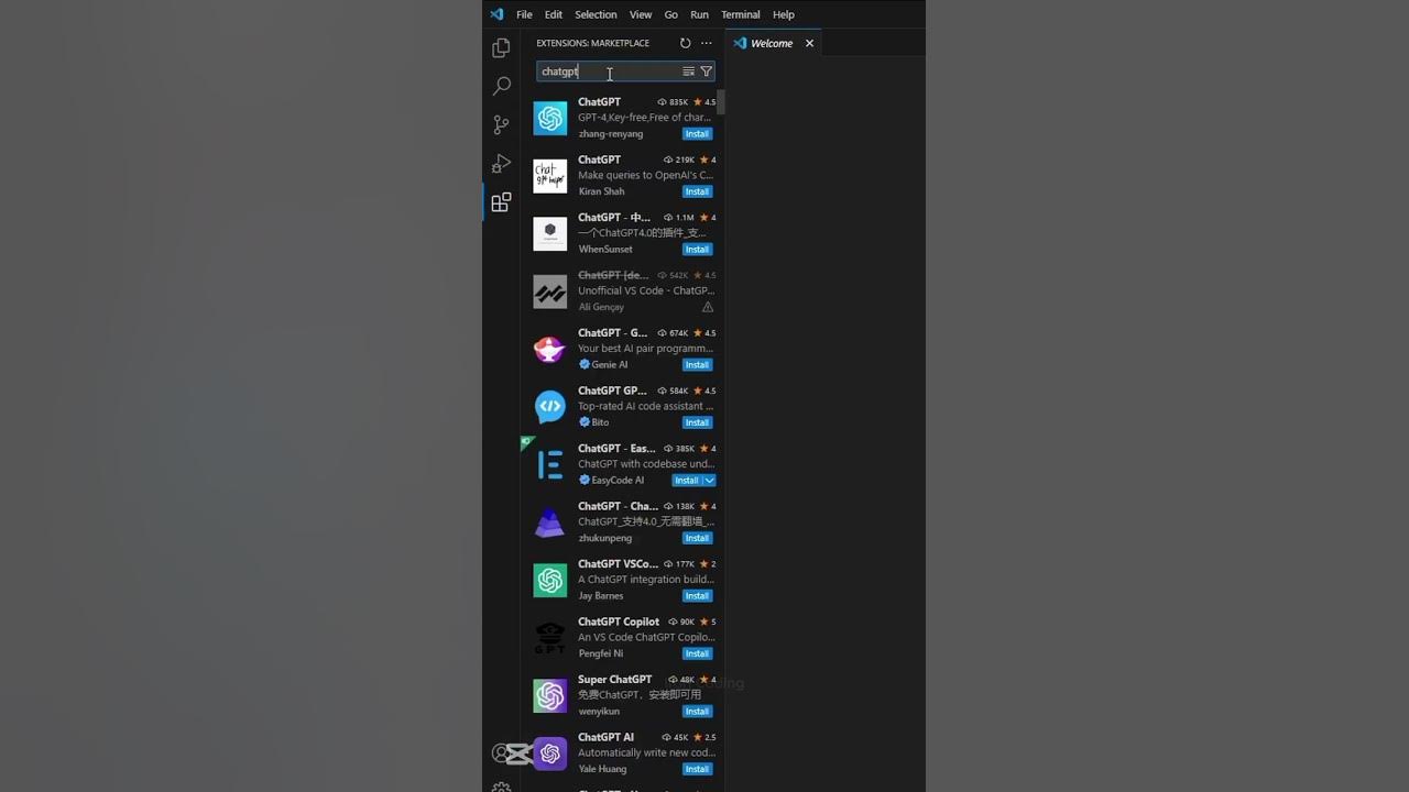Chatgpt In Vs Code Web Development Or Other Developments Coding Html Css Programming Youtube