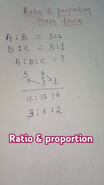 ratio and proportion tricks#arithmetic tricks #math shorts#priyadarshinistudypoint - YouTube