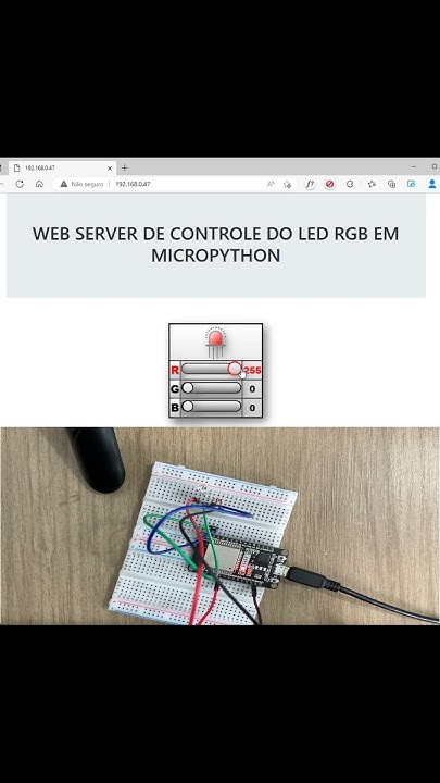 Make a Web Server with RGB LED Using MicroPython - YouTube