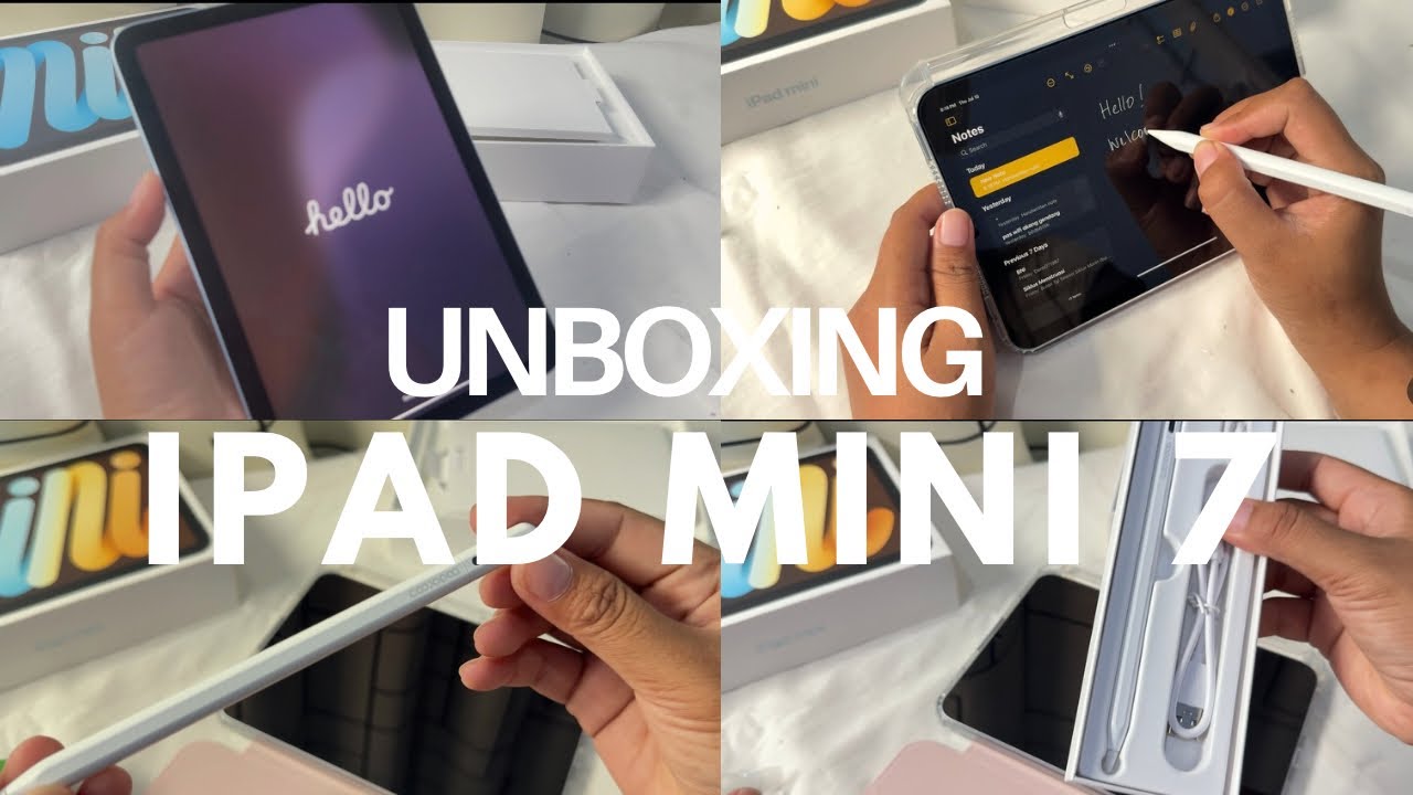 Unbox my iPad mini 7 & Goojoodoq pen IDR 300K - YouTube