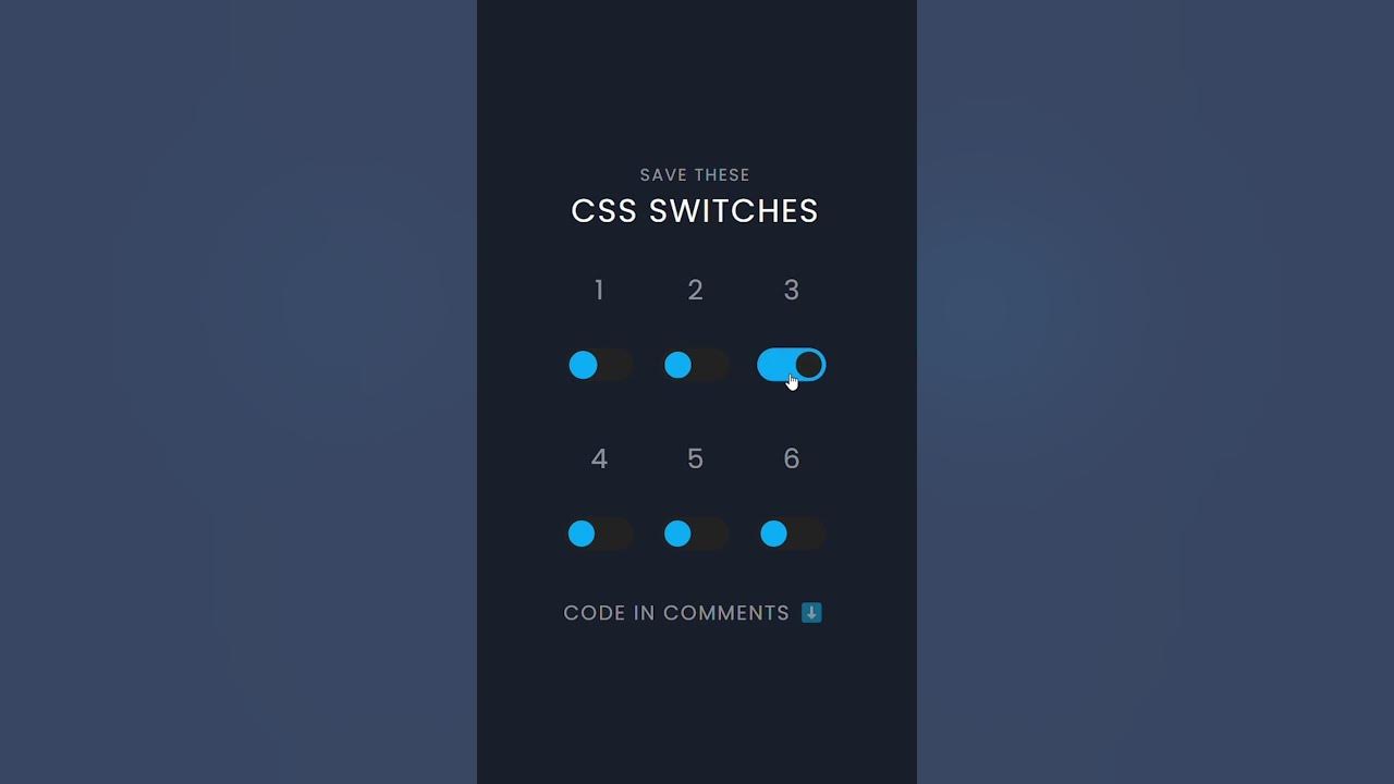 How To Create Stylish Switches Using Html And Css Part 03 Css Switches Codebrowser Htmlcss