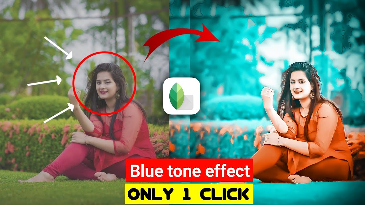 Snapseed Background Change Photo Editing || Snapseed Blue Tone Effect ...