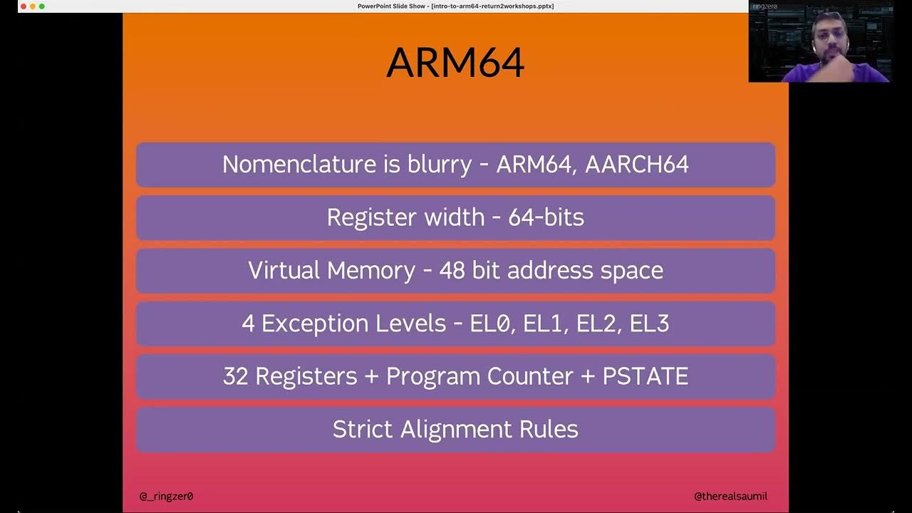 2022-12-15 An Introduction to ARM64 Assembly and Shellcode - YouTube