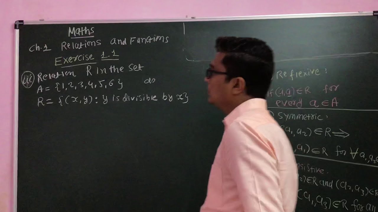 Ex 1 1 P1 iii Relation R In The Set A 1 2 3 4 5 6 R x Y