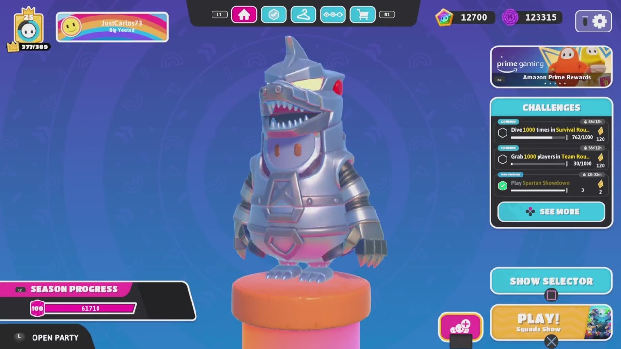 [New] Fall Guys: I love to use this emote with the Mechagodzilla skin ...