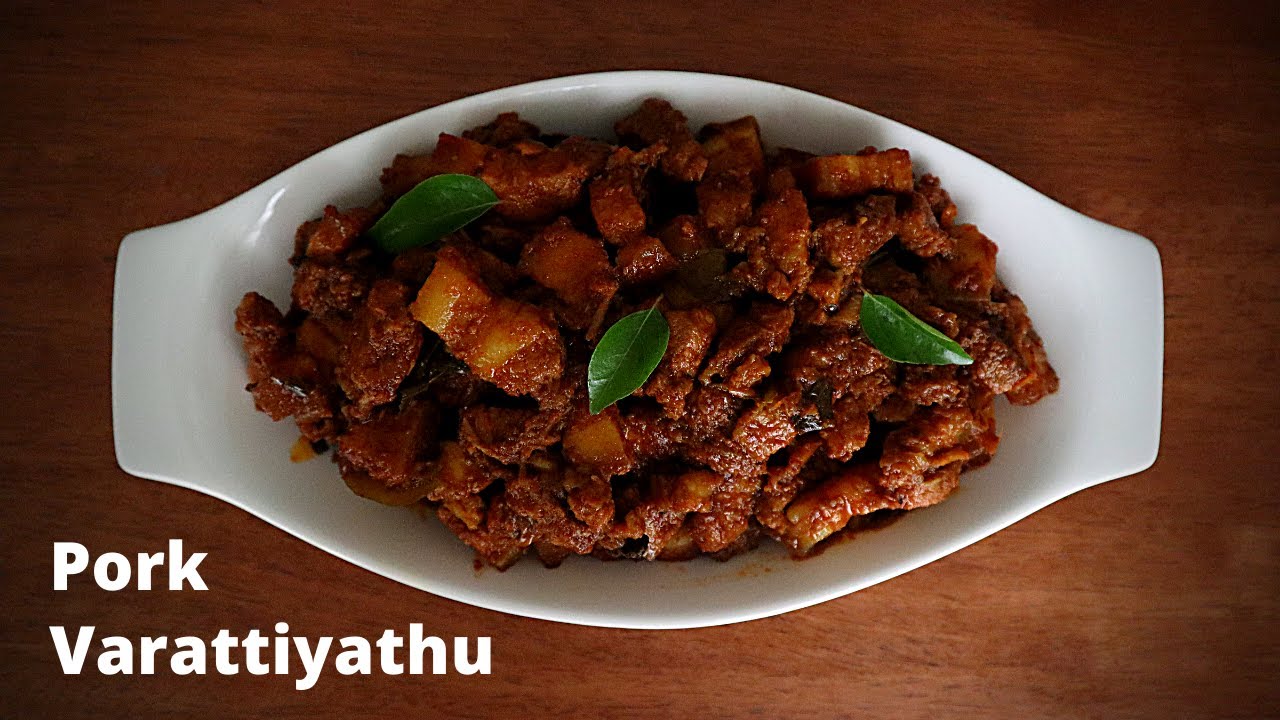Pork Varattiyathu | Pork Varattu Kerala Style | Tasty Pork Recipe ...