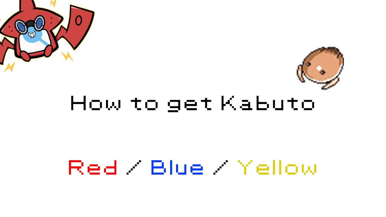 How to get Kabuto in Pokemon Red/Blue/Yellow [#140] - YouTube