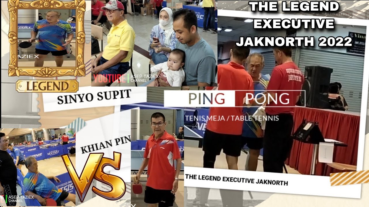 the legend Sinyo Supit VS Khian Pin | Veteran Jaknorth 2022 #tenismeja ...