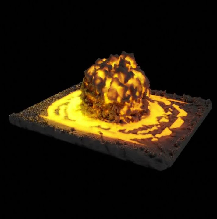 Explosion Simulation Blender - YouTube