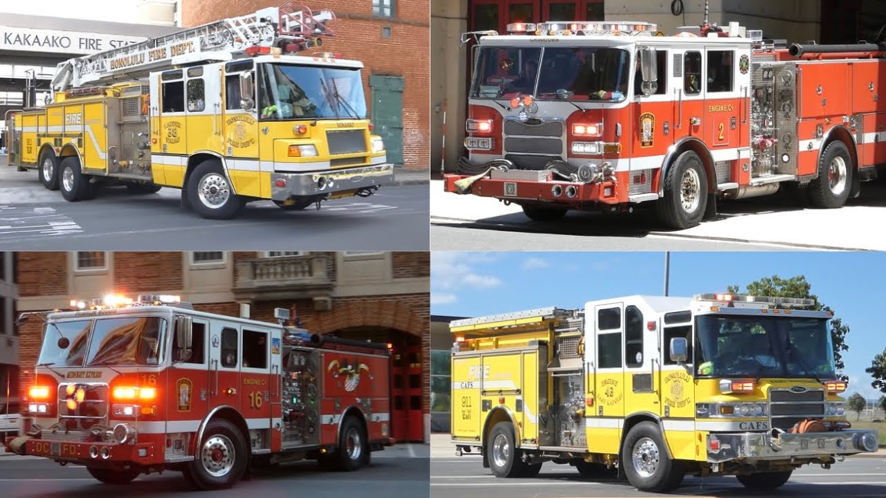Pierce Fire Trucks Responding - Compilation - YouTube