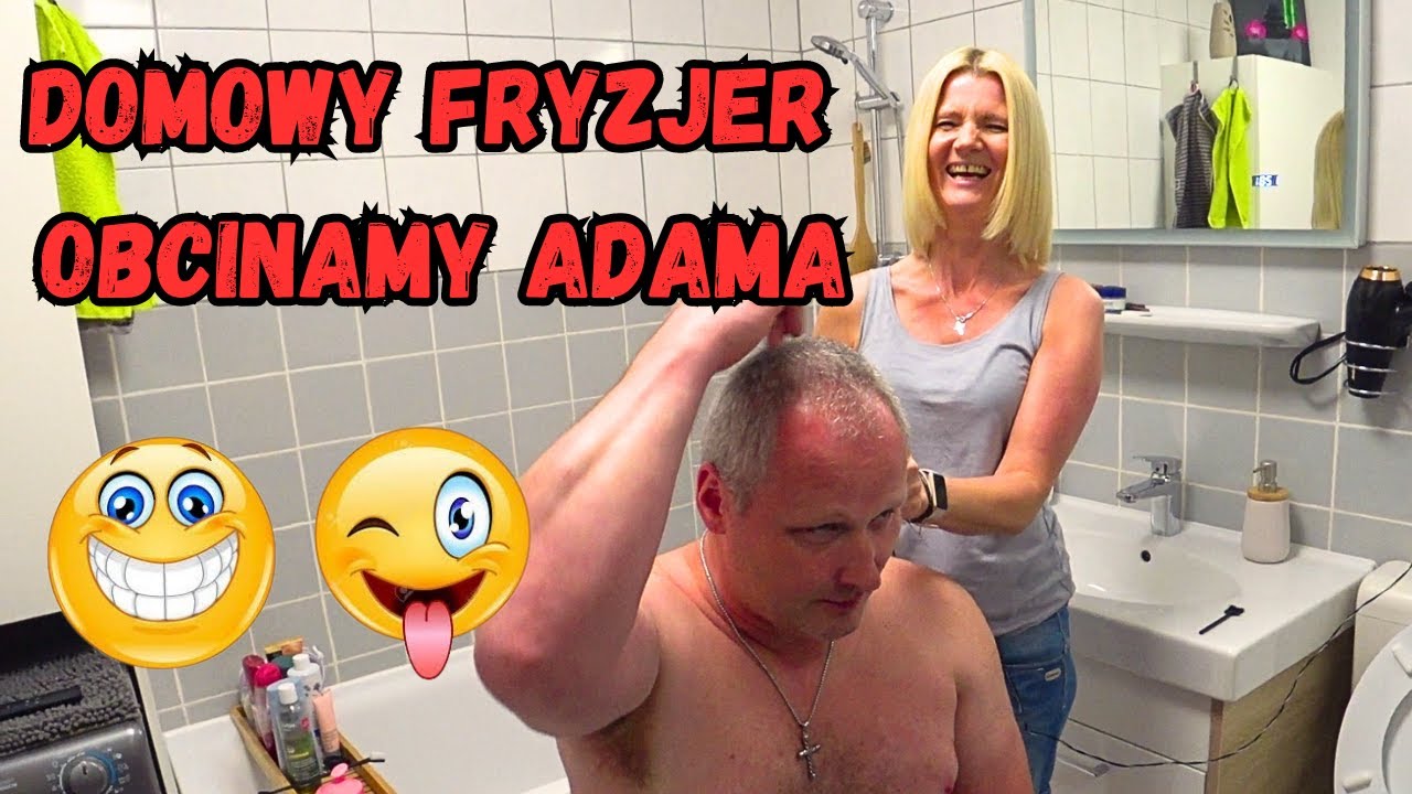 Domowy Fryzjer, Obcinamy Adama - YouTube