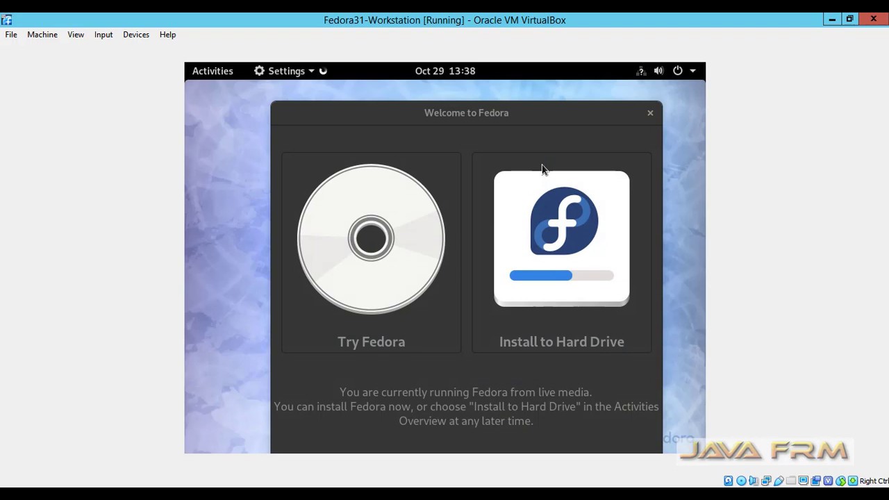 Fedora 31 Workstation Installation on VirtualBox 6.0 with Guest Additions | Fedora 31 Released ...