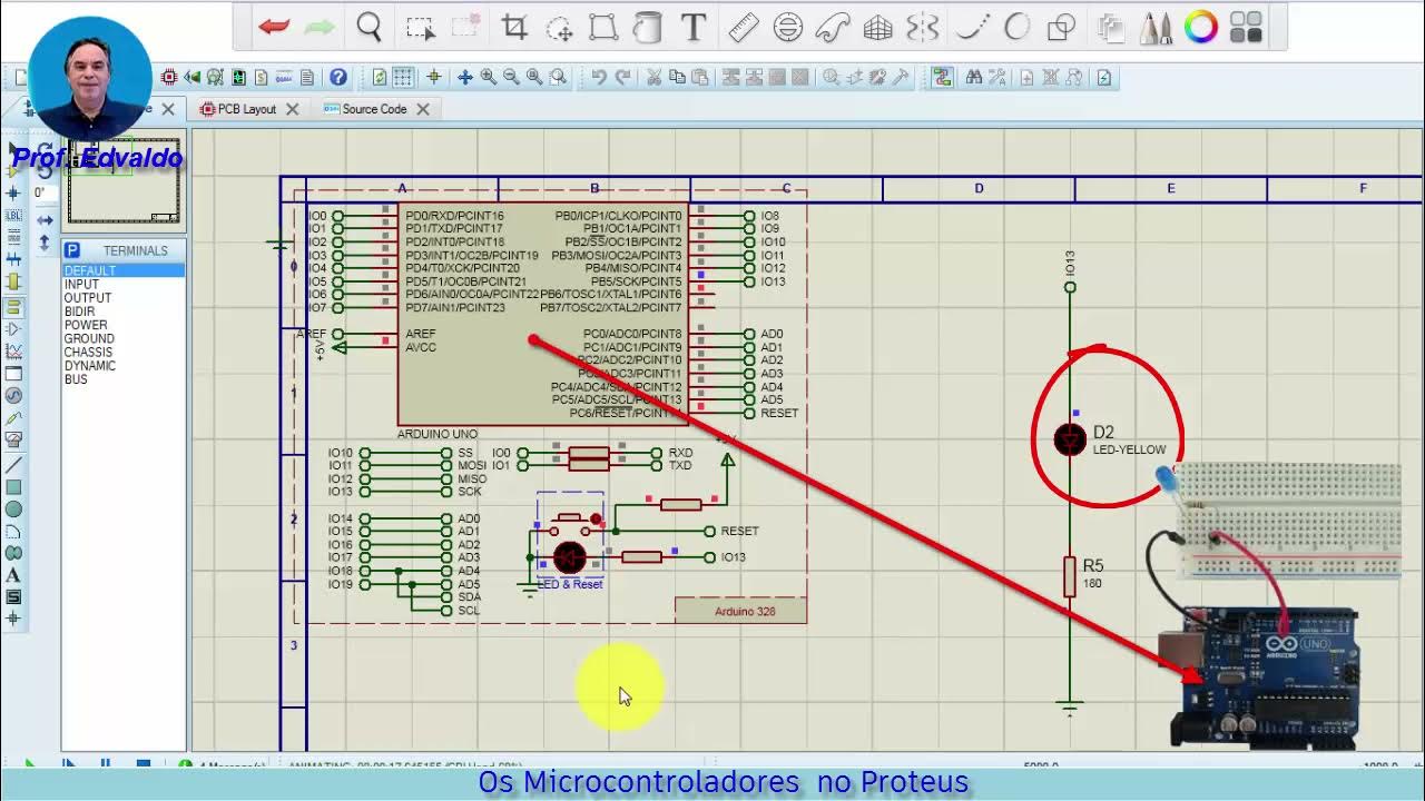 AULA 8 MICROCONTROLADORES NO PROTEUS - YouTube