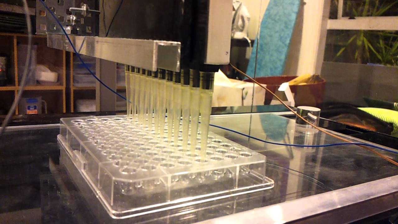 Pipette Robot Test 1 - YouTube