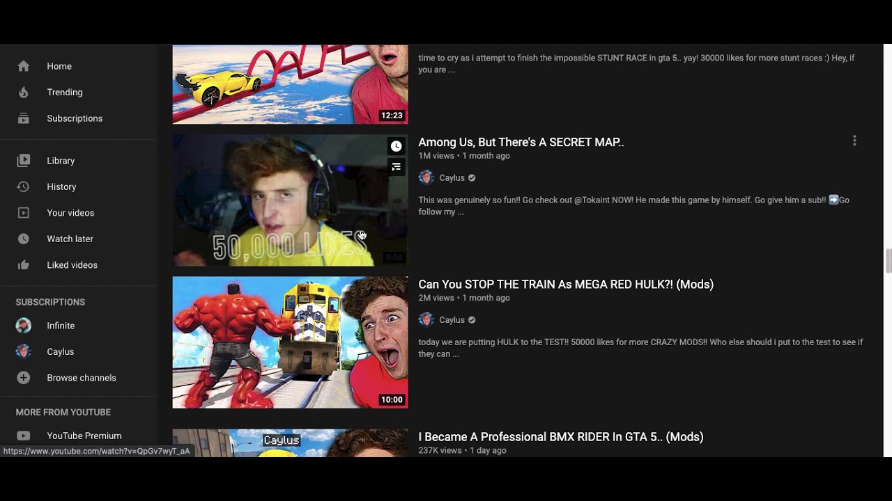 Viewing infinite lists Channel : (BEST YOUTUBER) - YouTube