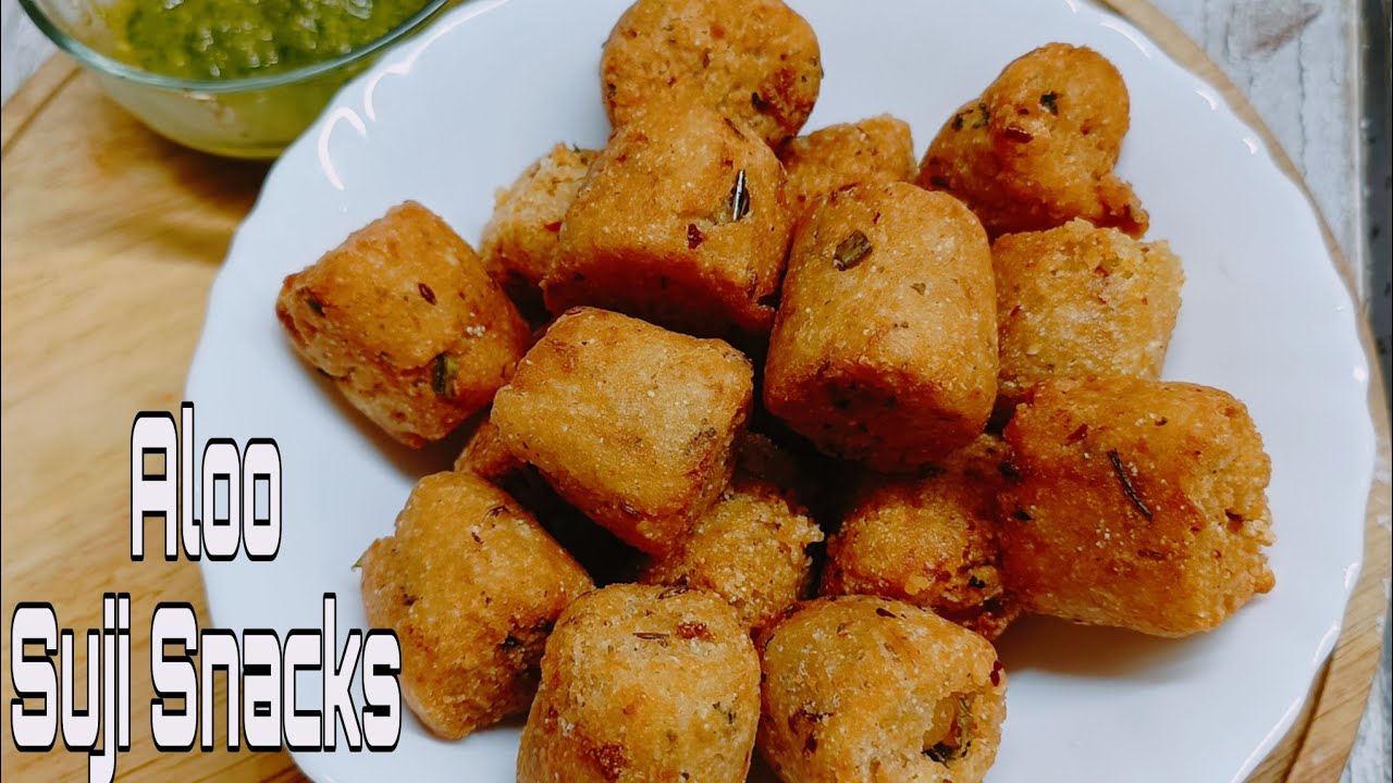 Aloo suji snacks recipe |15min मैं सूजी और आलू का क्रिस्पी नाशता | Suji ...
