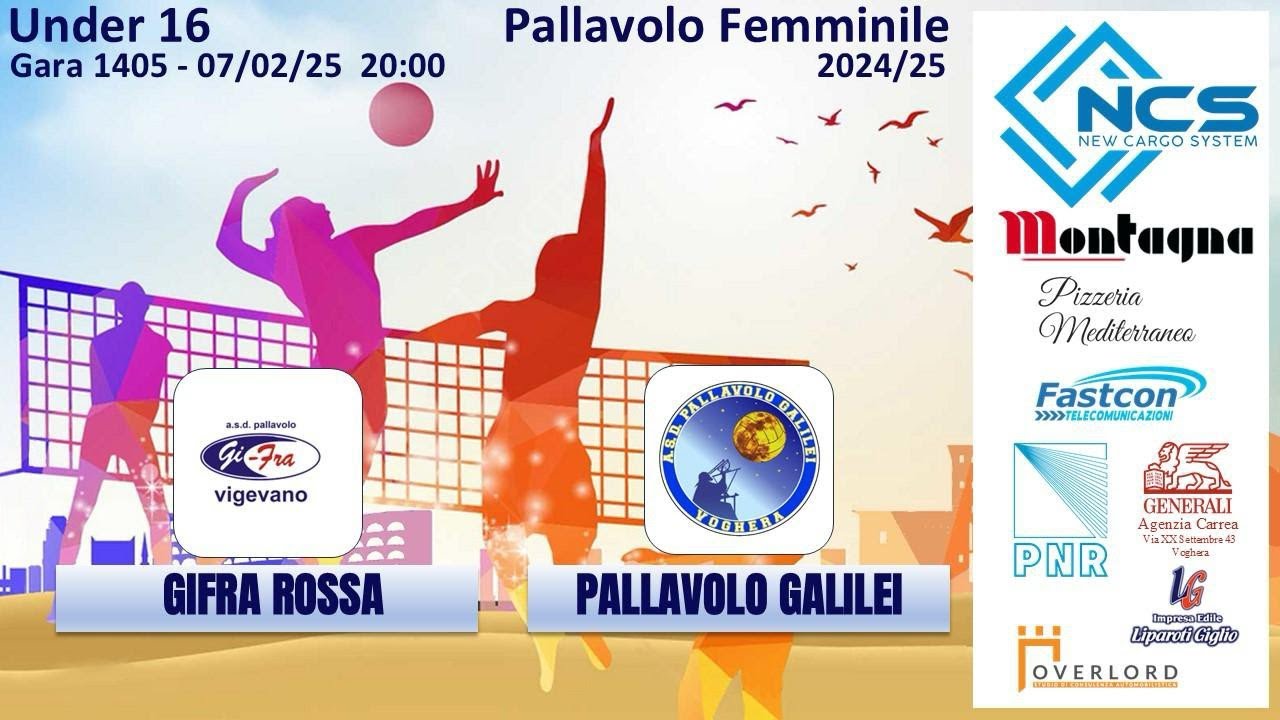 Pallavolo galilei vs Gifra vigevano - 07/02/2025 - YouTube