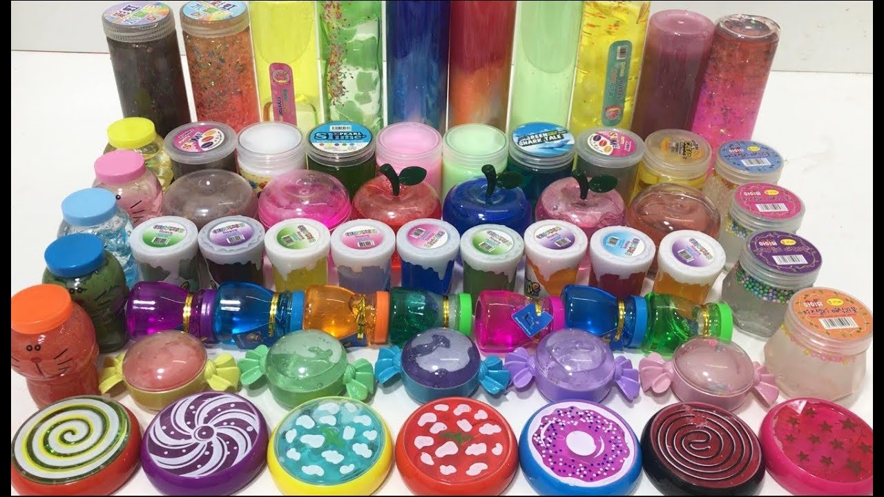 MIXING ALL MY STORE BOUGHT SLIME - SLIME SMOOTHIE SATISFYING SLIME ...