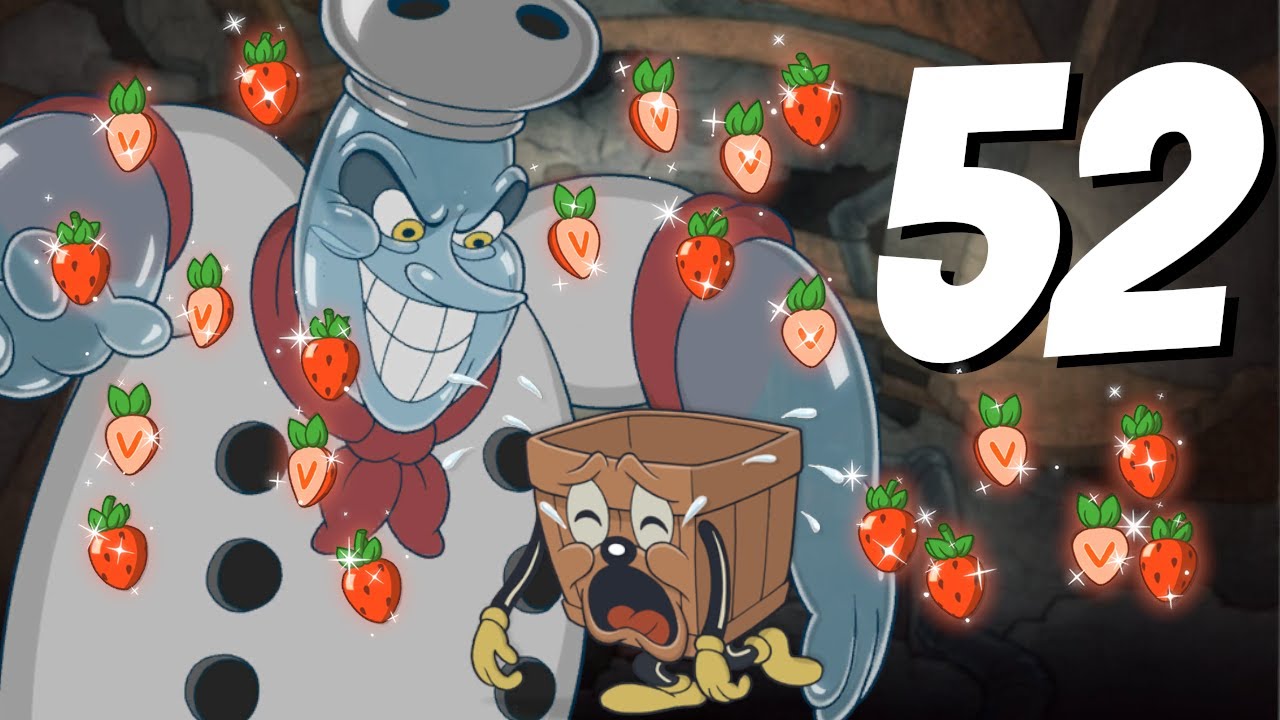 Cuphead DLC - Chef Saltbaker in 52.94 Seconds! w/Strawberries! - Lobber ...