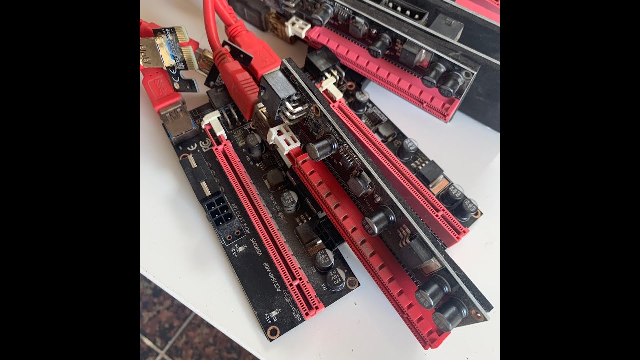 Riser 009s đỏ có led, n007 tất cả hàng củ đã test ok - YouTube