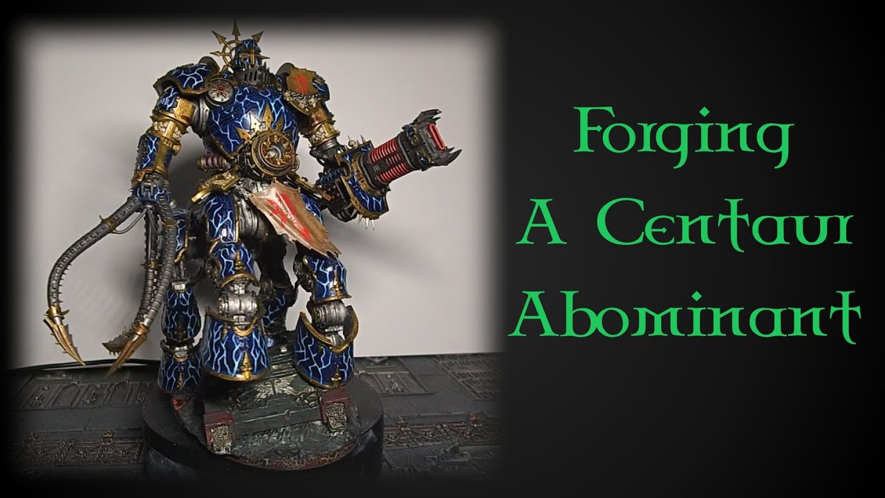 Kitbashing a Centaur Knight Abominant for my Chaos Knights - YouTube