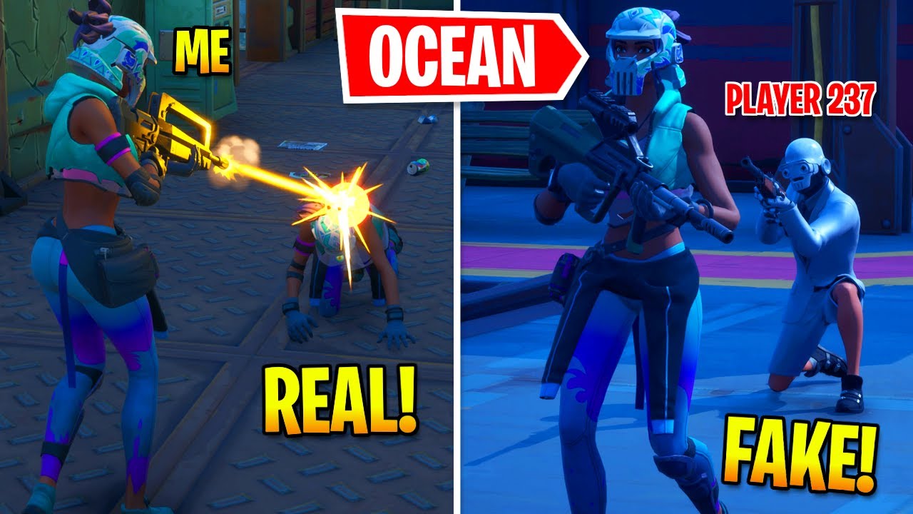 I Pretended To Be BOSS Ocean In Fortnite - YouTube