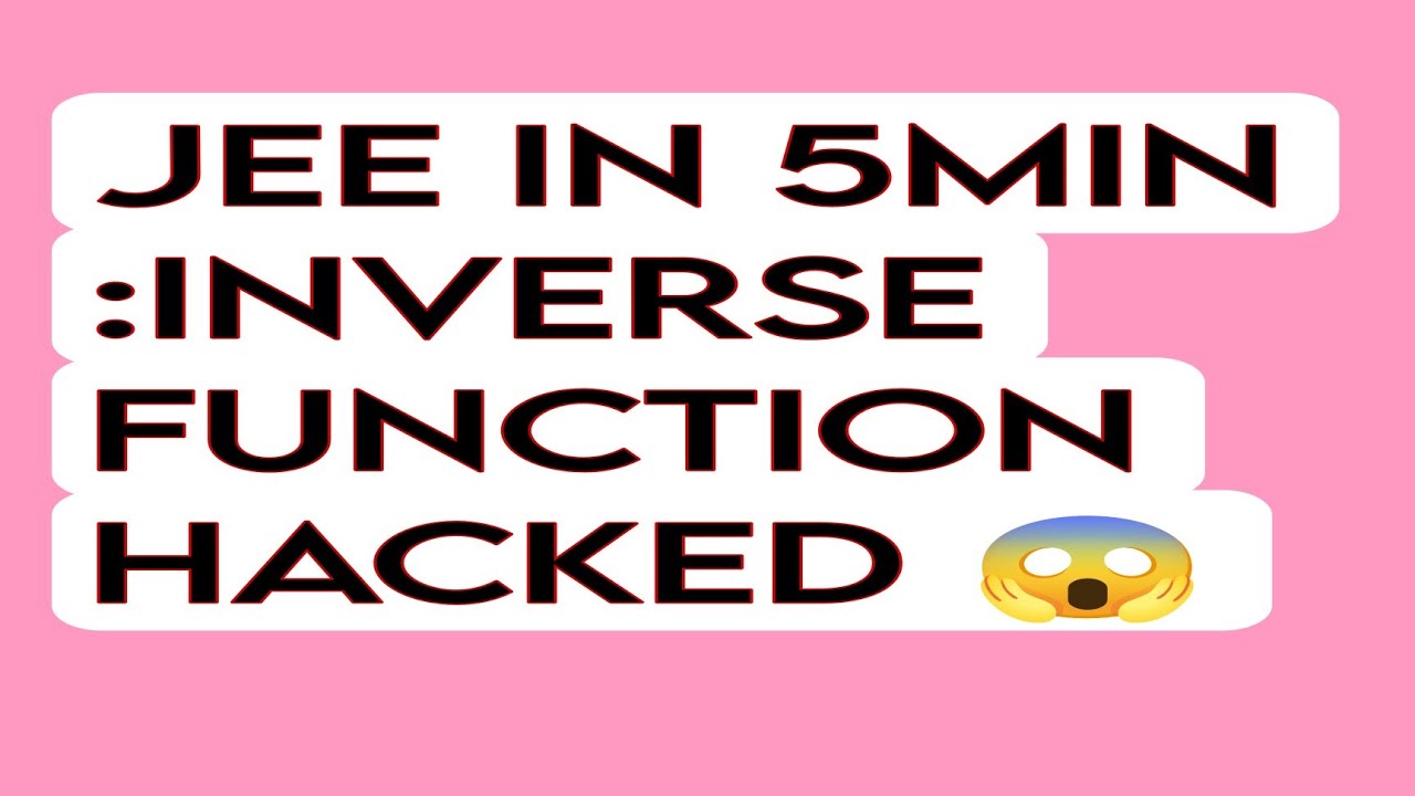 inverse function#inverse functions#Calculus inverse function - YouTube