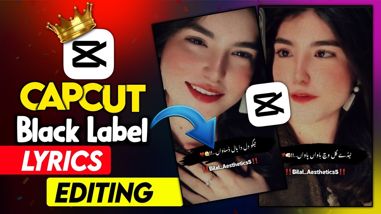 How To Make Black Label Urdu Lyrics Video Editing In Capcut App |Capcut ...