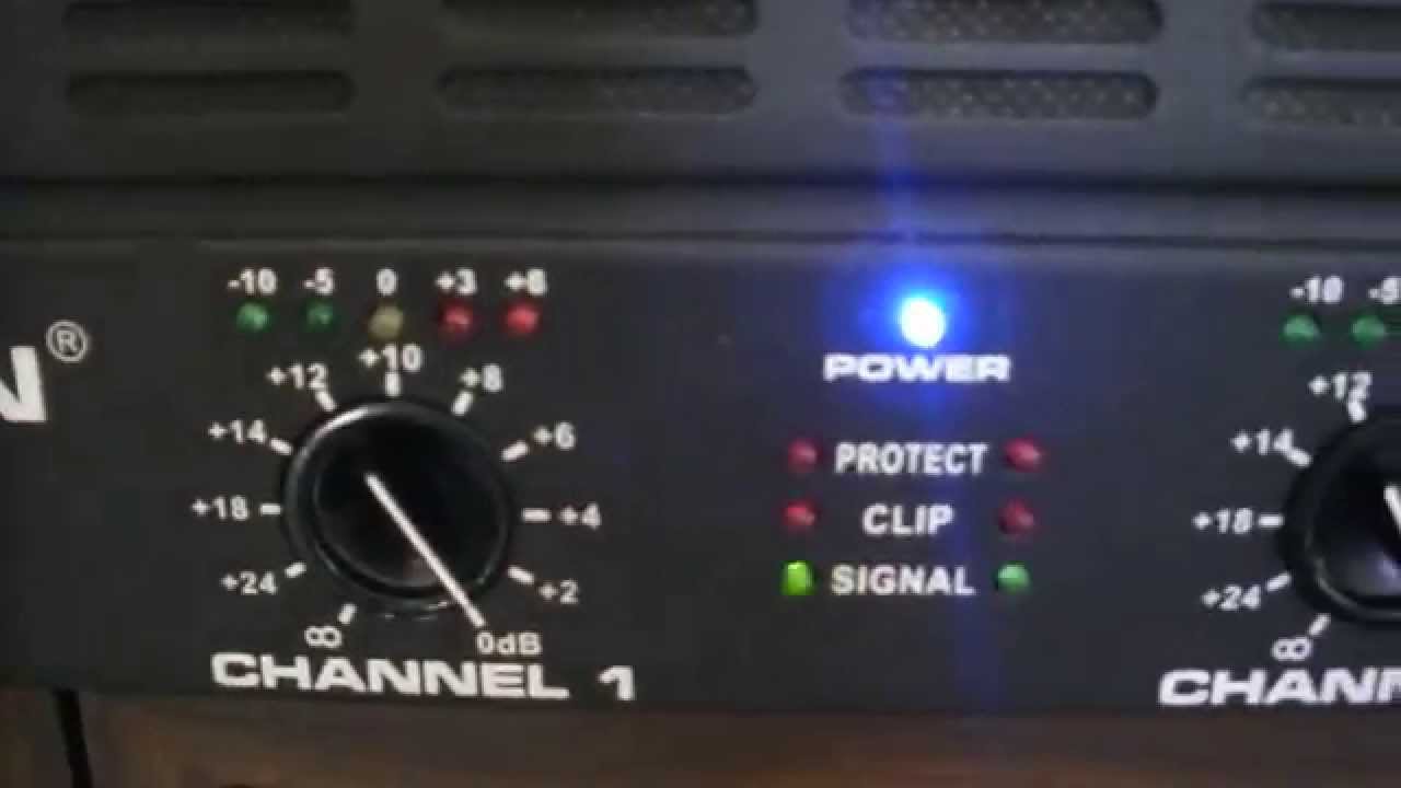 Marathon DJ-2000, 2 Channel Power Amplifier - YouTube