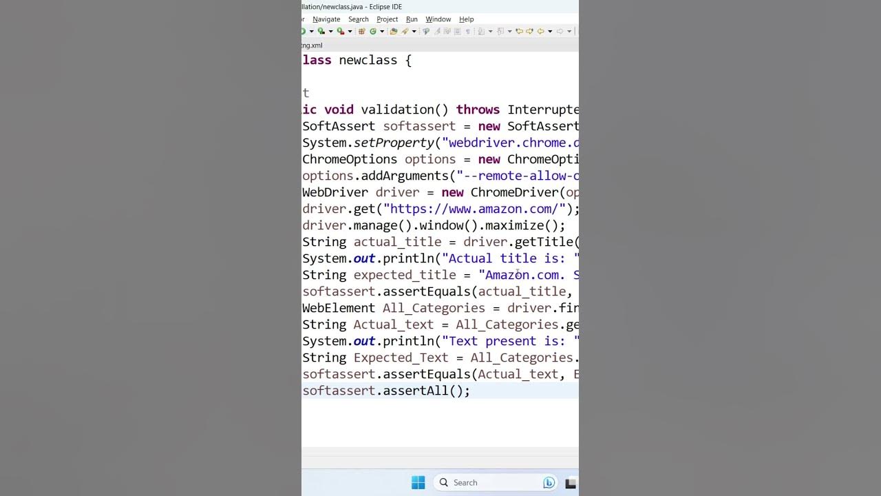 Soft Assert In Selenium Part 02 Selenium Automationtesting Seleniumtekautomation Youtube