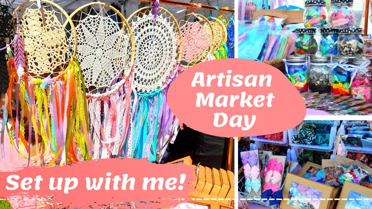 how to set up a stall at a craft fair, a day in the life of a market ...