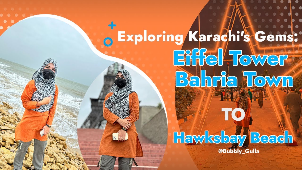 Visit to Hawke's Bey Beach | Bahria Town Karachi | Kashmir Amusement Park | Vlog 14 | Bubbly ...
