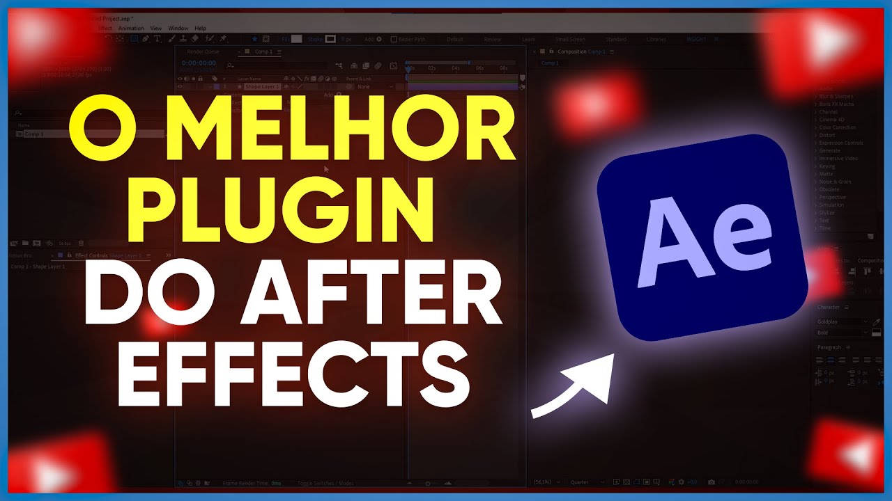 Conheça o MELHOR PLUGIN GRATUITO do after effects e ganhe tempo em suas ...