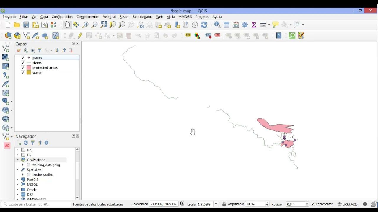 (QGIS)Añadir capas vectoriales / Add vector layers (shapefile) - YouTube