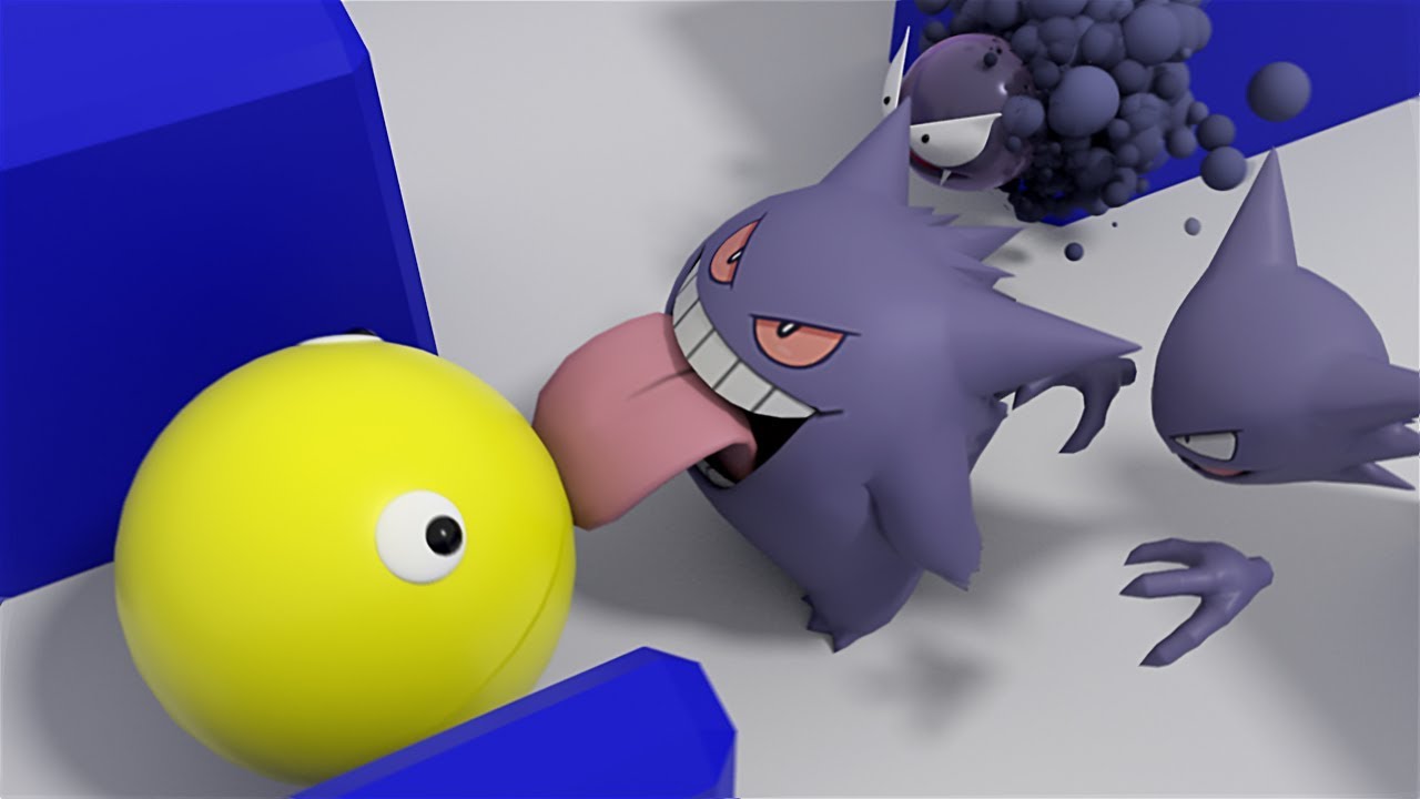 Pacman vs Pokemon Ghosts - YouTube