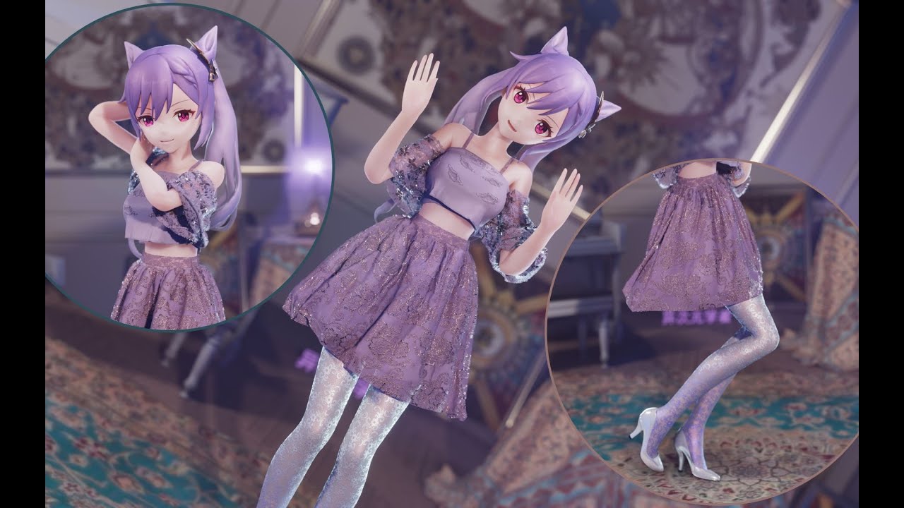 【Genshin Impact MMD／4K／60FPS】Keqing 「Vertical ver」【Senorita】 - YouTube