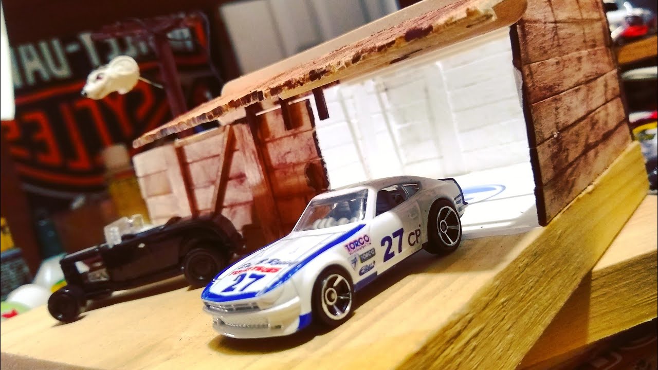 JDM rat rod garage diorama work in progress - YouTube